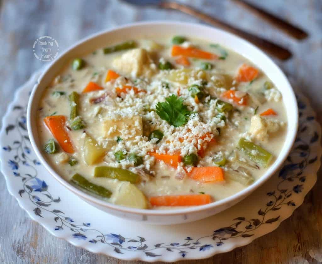 Vegetable Shahi Korma - Cooking From Heart