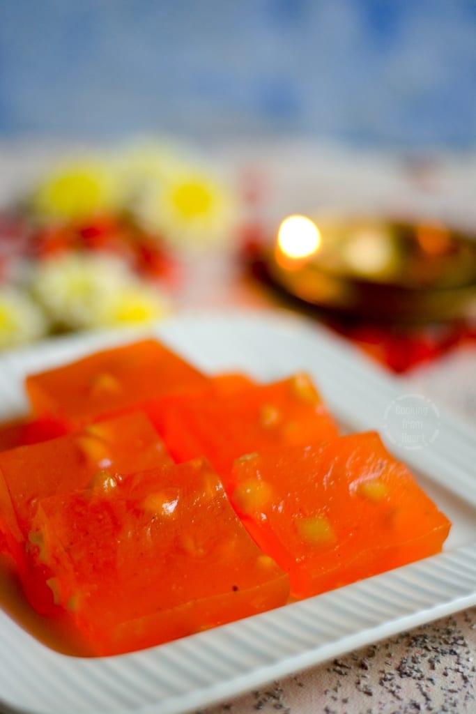 Karachi Halwa | Bombay Halwa | Corn Flour Halwa | Cooking From Heart