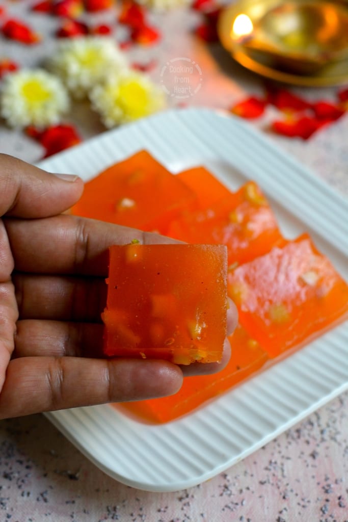 Karachi Halwa | Bombay Halwa | Corn Flour Halwa | Cooking From Heart
