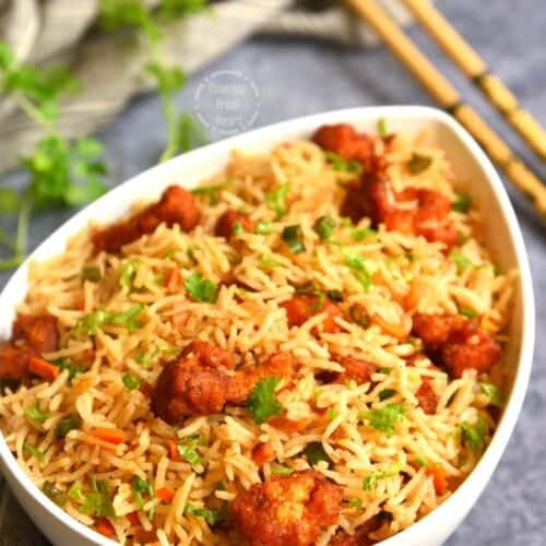 Manchurian Rice Enjoy Our Chicken Manchurian With Fried Rice, For Only