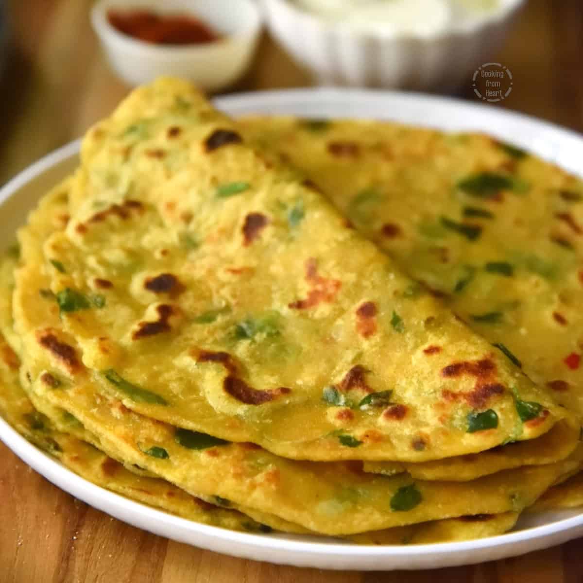 Aloo Methi Paratha - Cooking From Heart